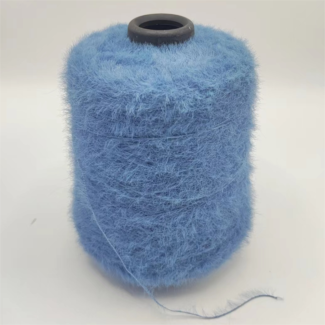 Feather yarn Nylon Mink Yarn For Knitting Sweaters Socks Hats Gloves